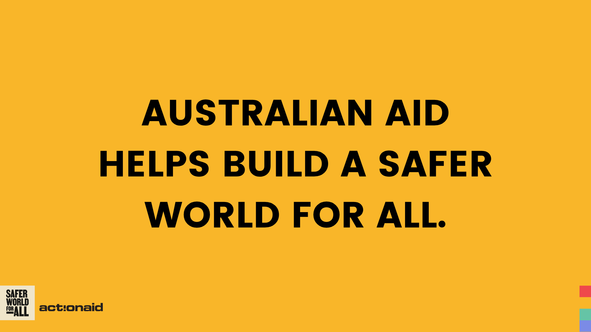 Pledge your support for Australian aid - ActionAid Australia